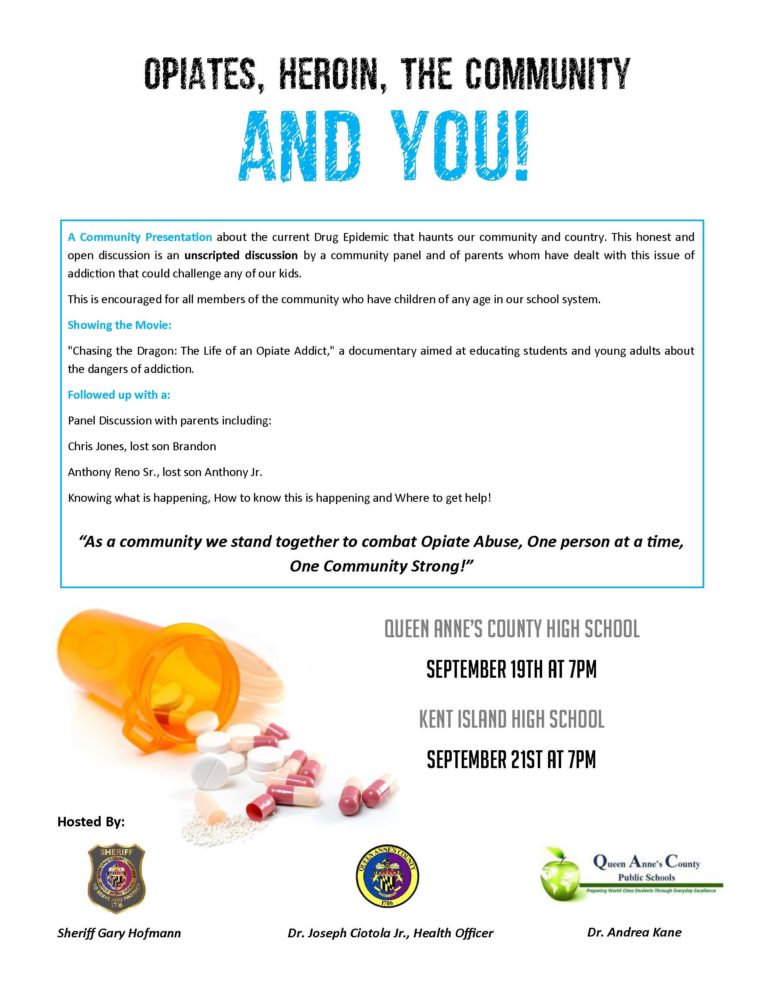 Opioids Flyer – Queen Anne's County Office of the Sheriff